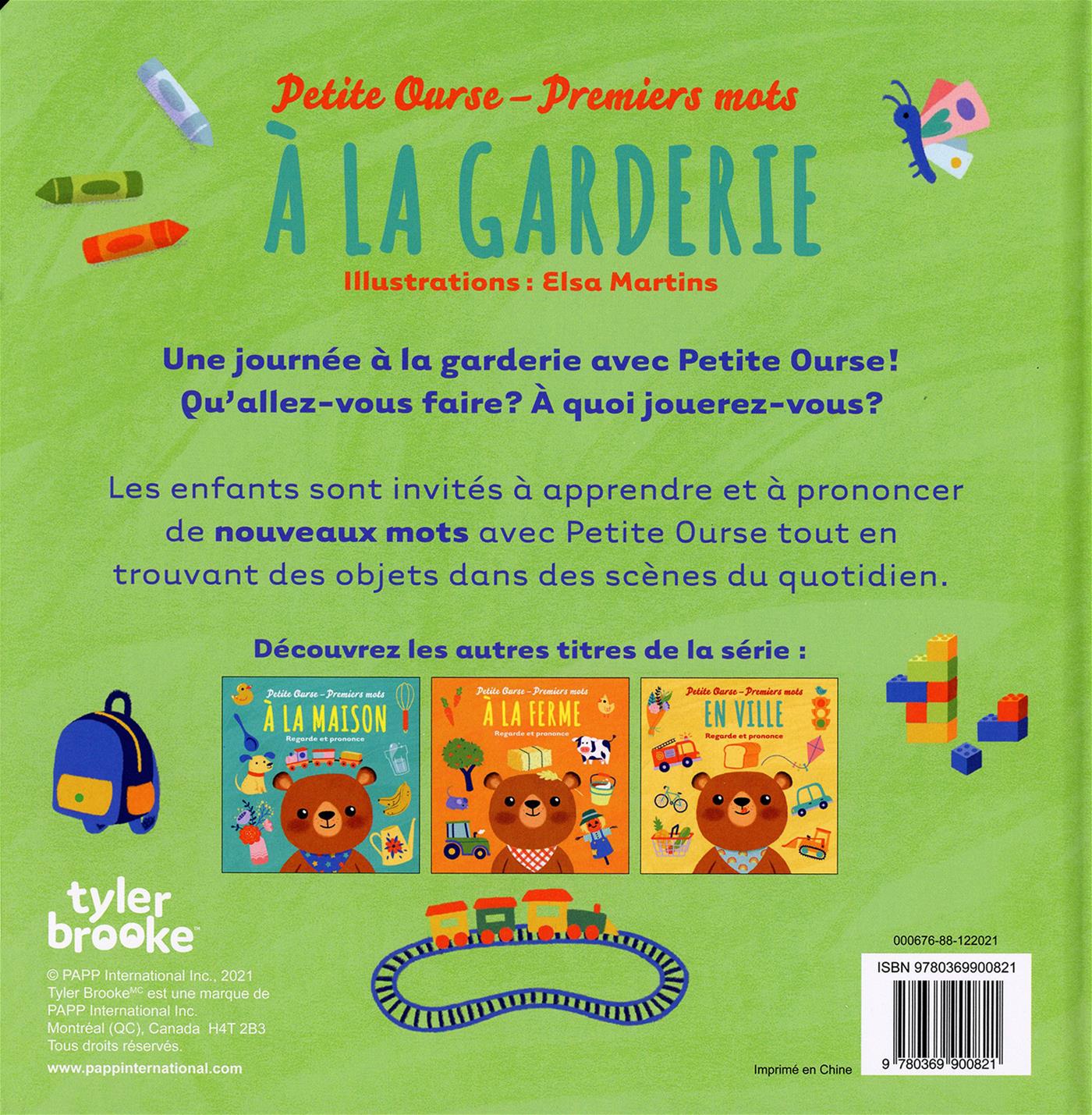 Livre À la garderie - Regarde et prononce | Messageries ADP