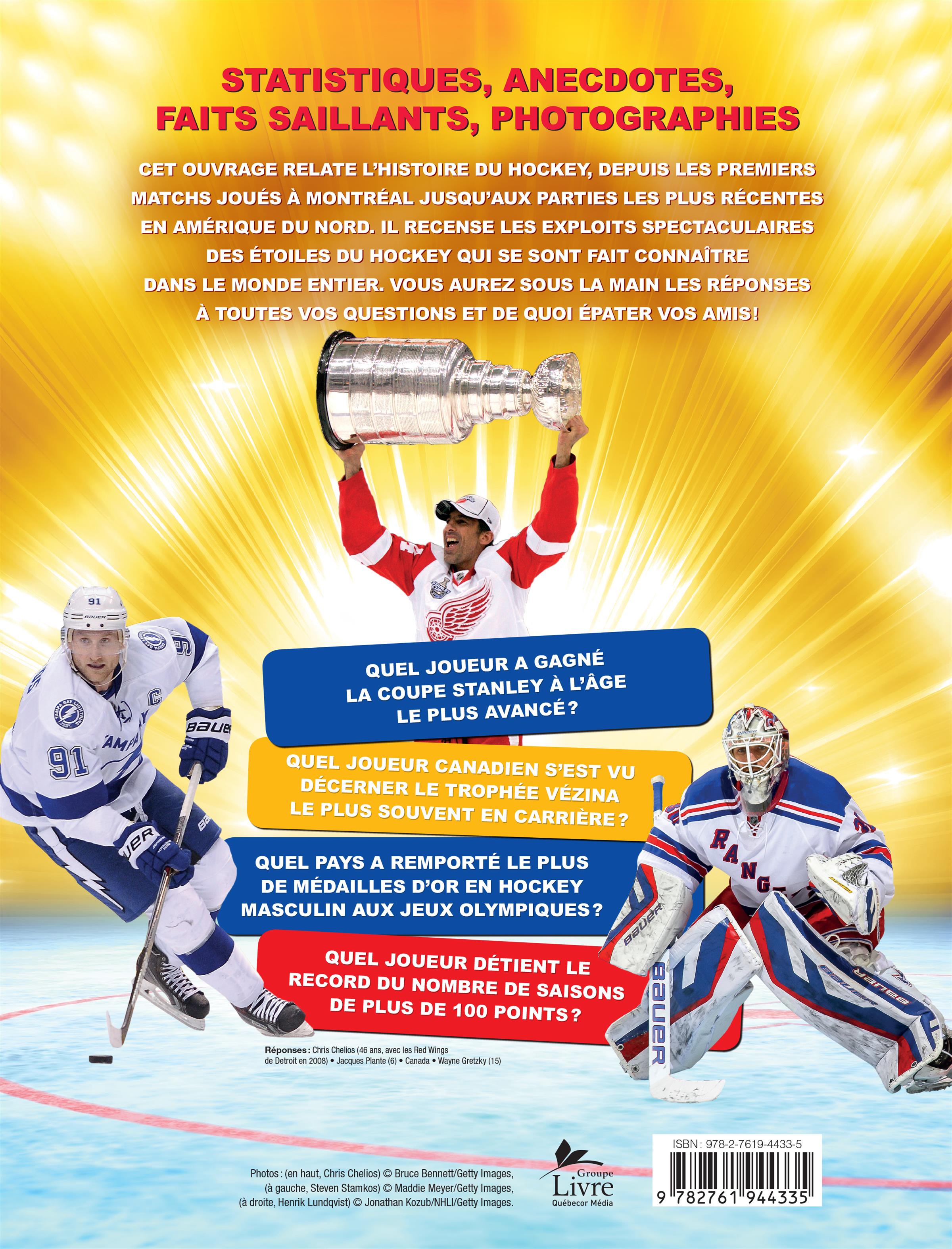 Livre Tout sur le hockey - Édition 2016 - Records •Histoire ...