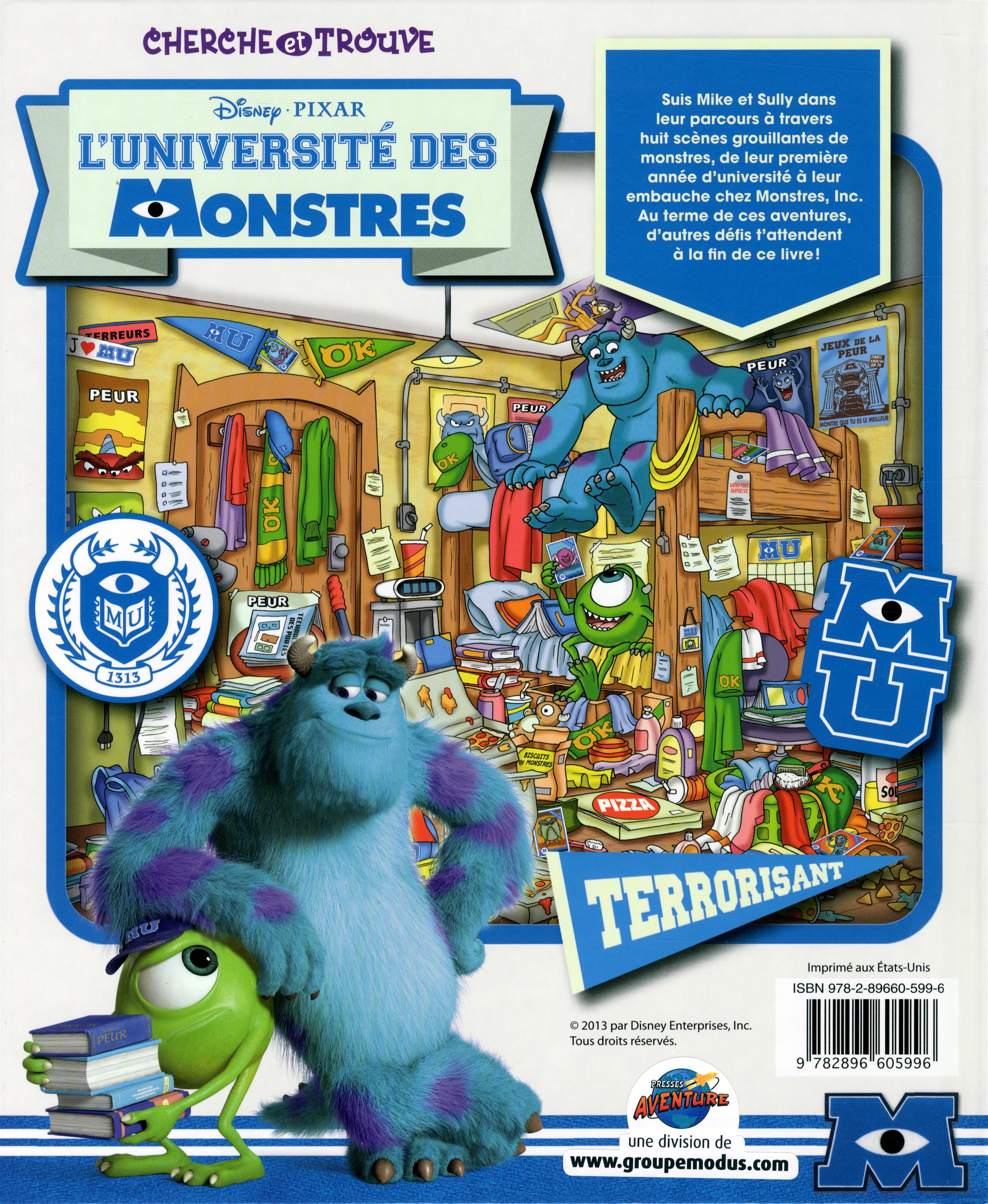 Livre L'Université des monstres - Cherche et trouve | Messageries ADP