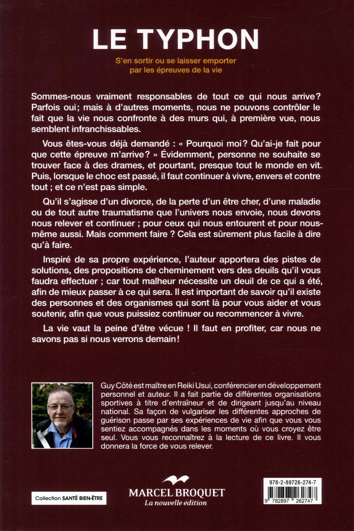 Livre Le typhon - S'en sortir ou se laisser emporter par les épreuves ...