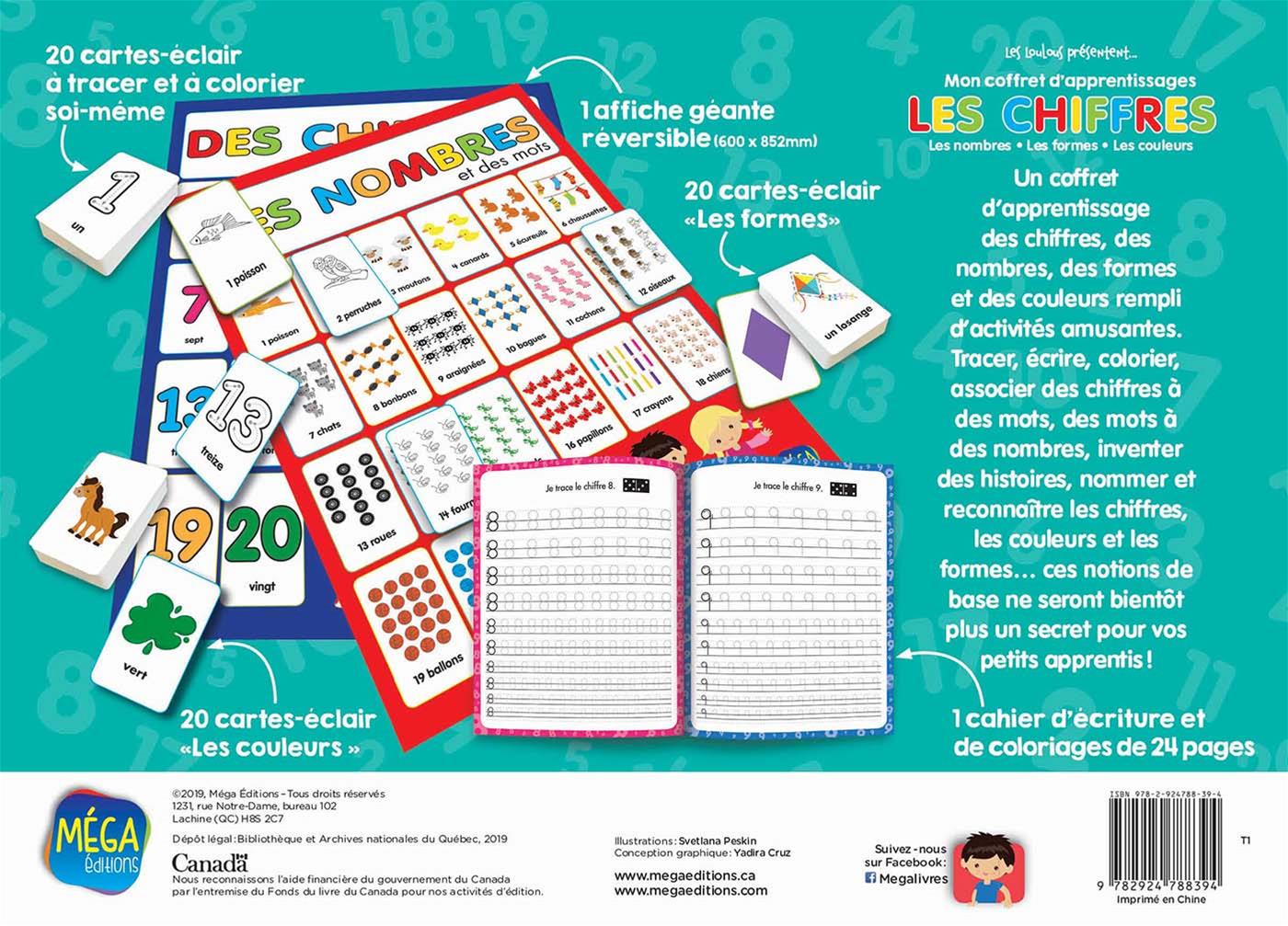 Livre Mon coffret d'apprentissages - Les chiffres - Les nombres • Les ...